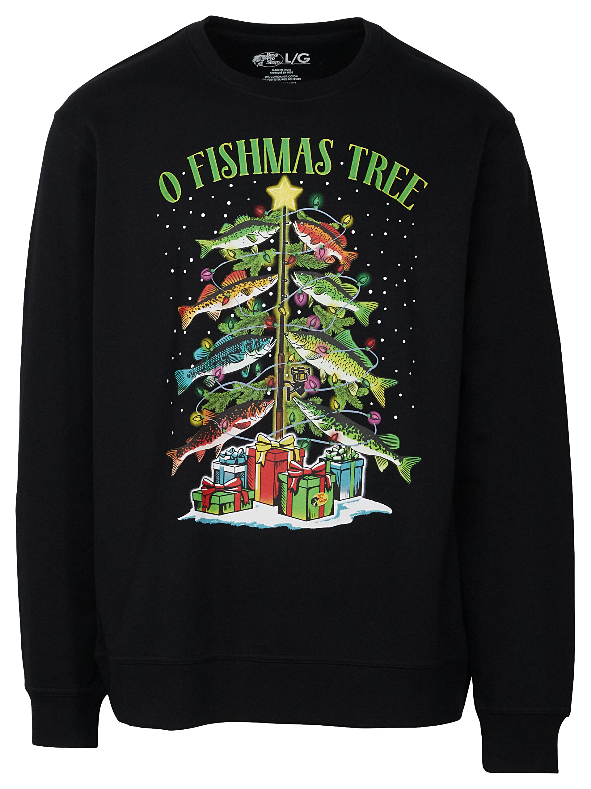Bass Pro Shops O Fishmas Tree Christmas Sweatshirt for Adults | Bass ...